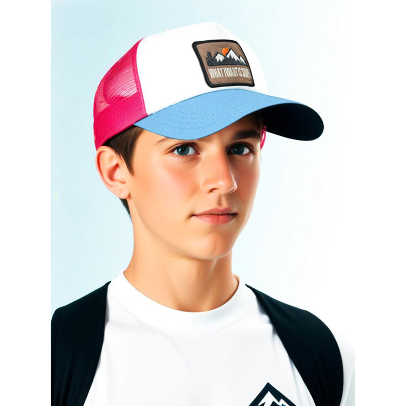 Buy CHOKORE Men Multi-Color Peak Patch Baseball Cap Online
