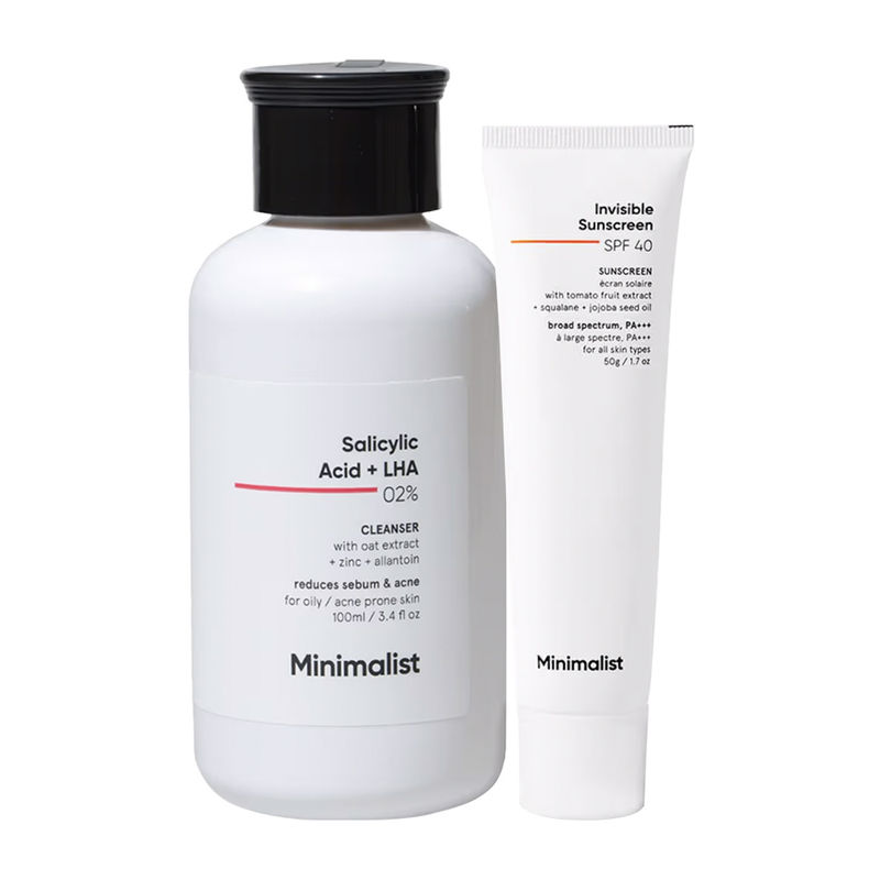 Minimalist Anti Acne & Sun Protection Combo For Oily Skin: Buy ...