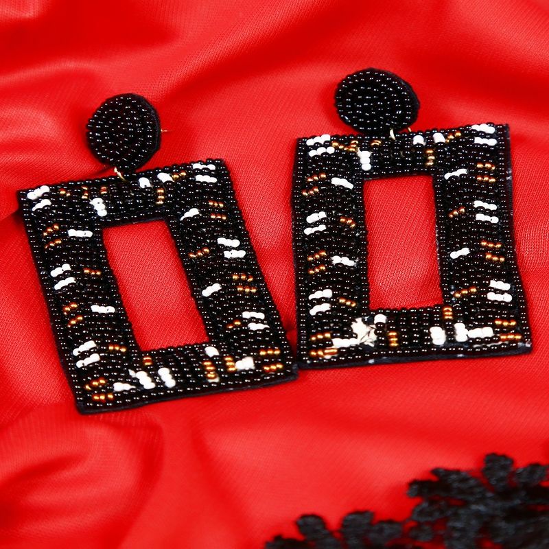 Buy Crunchy Fashion Black Bohemian Handmade Dangle Earrings Online