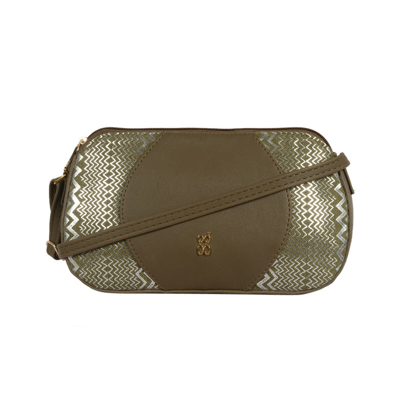 Buy Baggit Lpxe Darlo E Ashlyn Military Green Patterned Mp Sling And ...