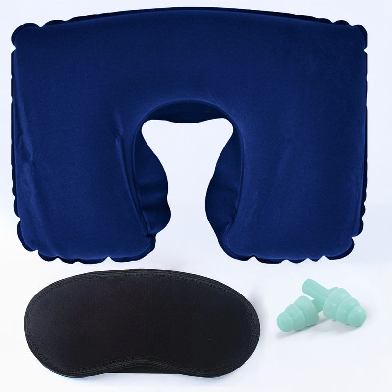 Buy GUBB Travel Sleeping Kit Sleeping Pillow for Travelling, Eye Cover ...