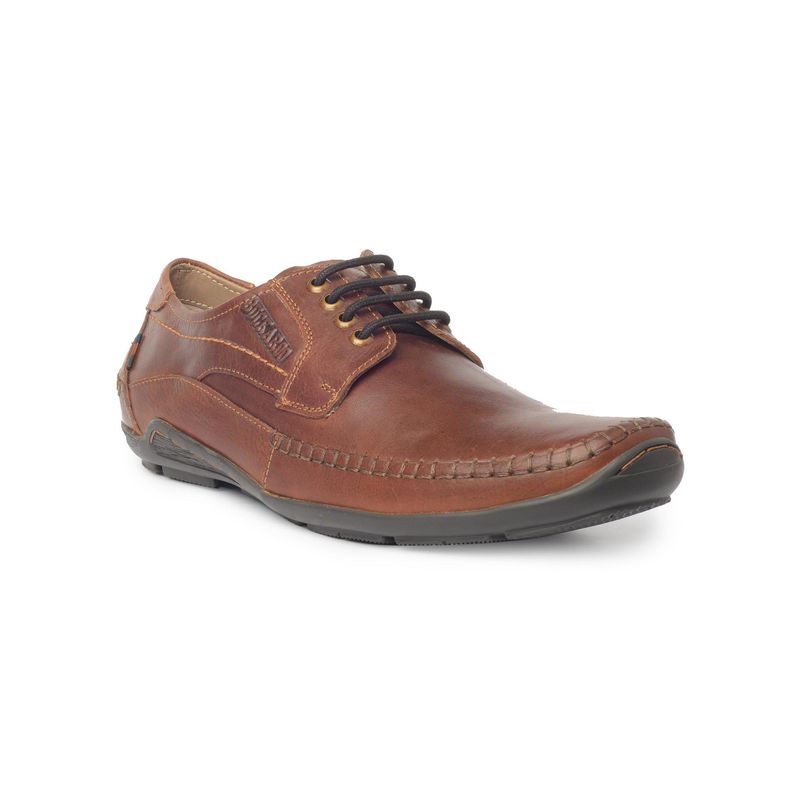Buy BUCKAROO SERGIO NX Genuine Leather Brown Casual Shoes for Men Online