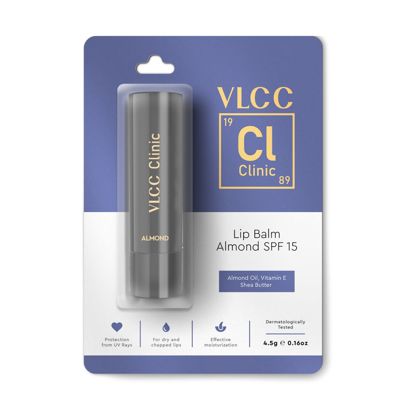 Buy VLCC Clinic Lip Balm Almond & Vitamin E SPF 15 Online