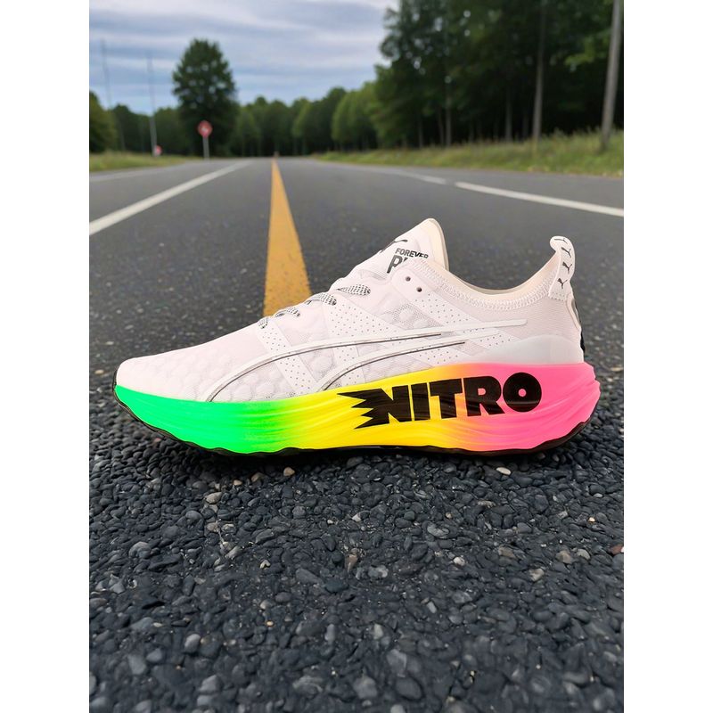 Buy Puma Foreverrun Nitro Futrograde Mens White Running Shoes Online