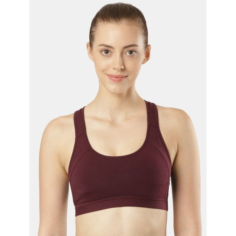Buy Jockey 1380 Wirefree Padded Cotton Elastane Racerback Style Active ...