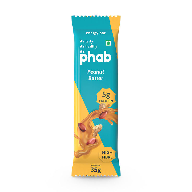 Buy Phab Peanut Butter 5g Protein Energy Bars (Pack of 12) Online