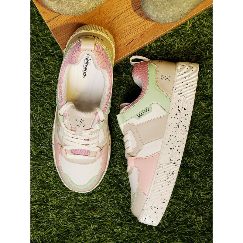 Buy SOLETHREADS Fantasy Sage Multi-Color Colorblock Women Sneakers Online