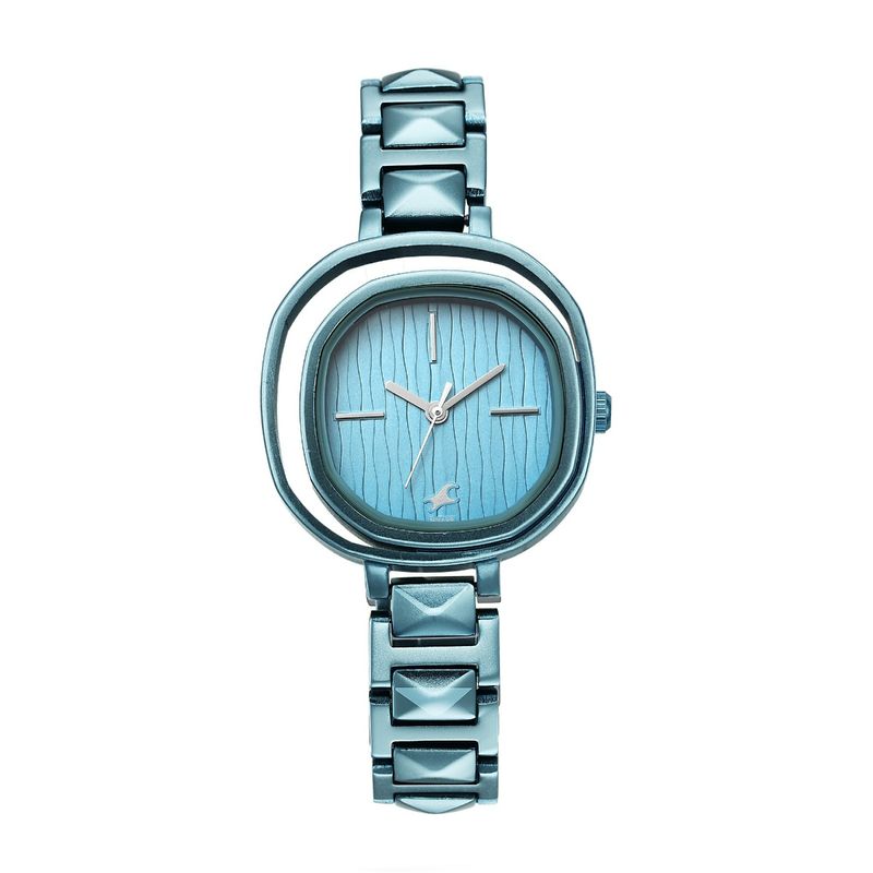 Buy Fastrack Opulence 6276Qm01 Blue Dial Analog Watch for Women Online