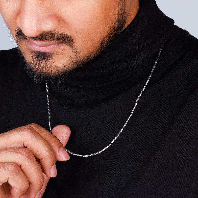 Buy GIVA Sterling Silver Signature Stunning Chain for Womens and Mens ...