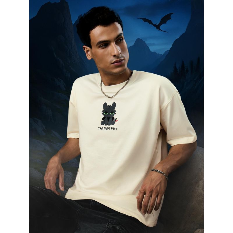 Buy The Souled Store Official Httyd: Night Fury Chibi Men T-Shirt Online