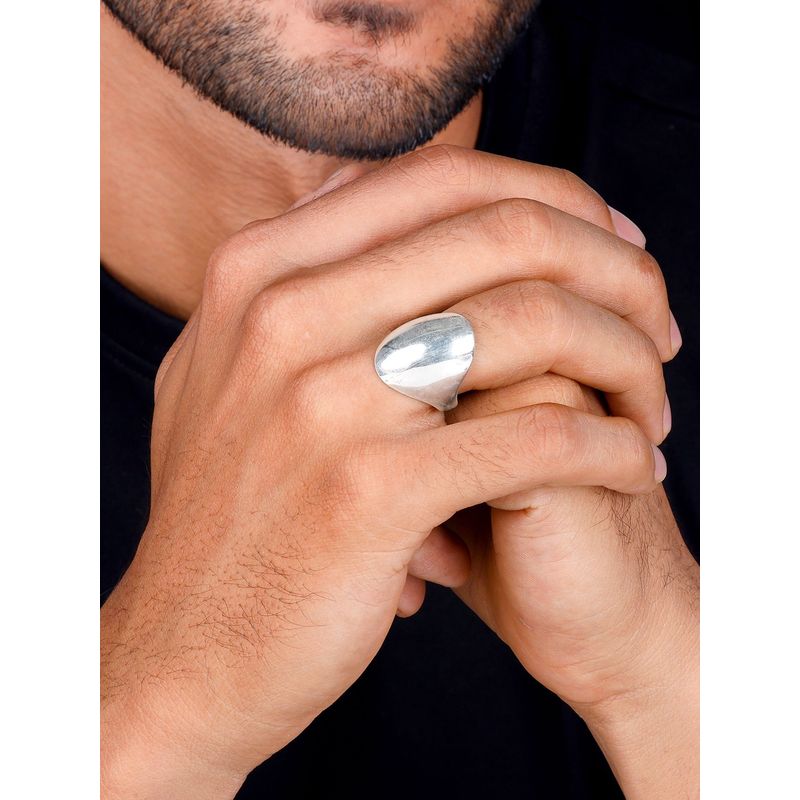 Buy Giva Sterling Silver Avant-Garde Ring for Men Online