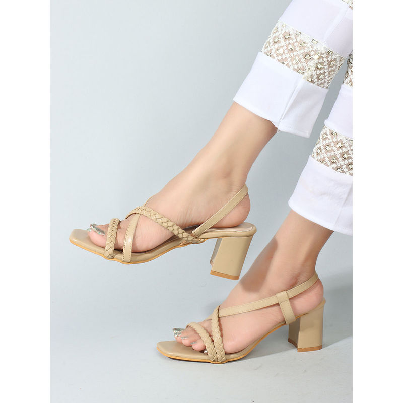 Buy Iconics Beige Party Women Sandals Online