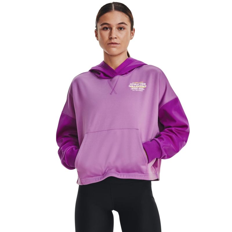 Buy Under Armour Purple Armour Fleece Layer Hooded Sweatshirt Online