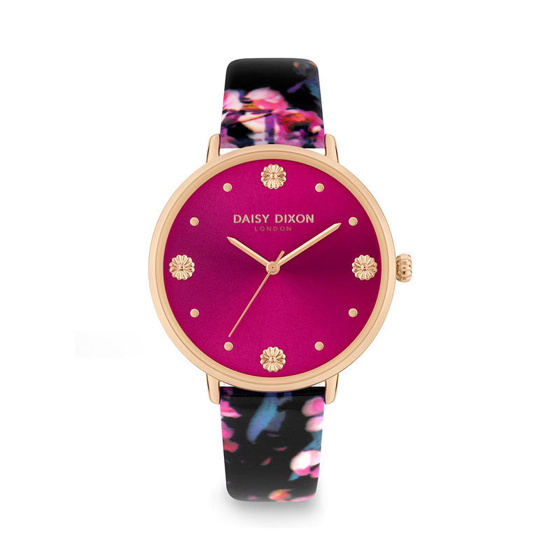 Buy Daisy Dixon Deep Pink Sunray Dial Kendall Analog Watch for Women ...