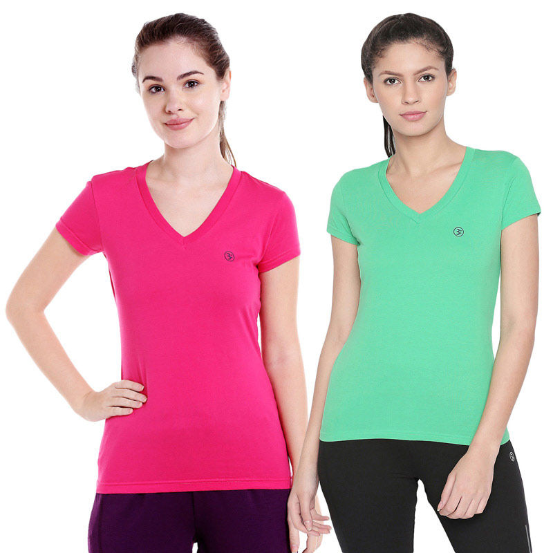 Buy Bodycare Bodyactive Pack Of 2 Women'S Tshirt - Multi-Color Online