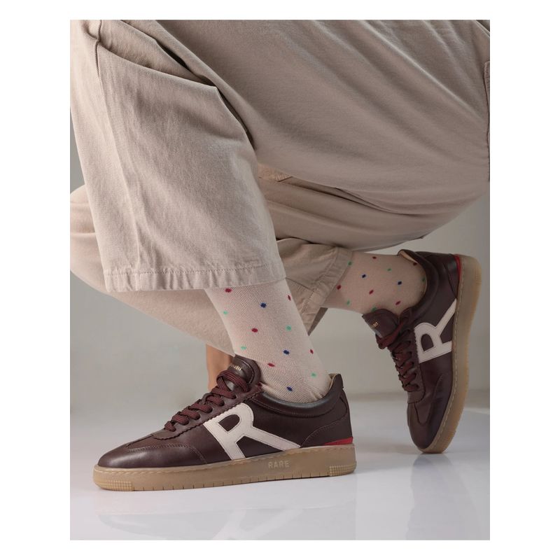 Buy Rare Rabbit Dorset Pro Burgundy Genuine Leather Sneaker Online