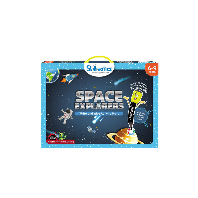 Skillmatics Educational Game Space Explorers Reusable Activity Mats ...