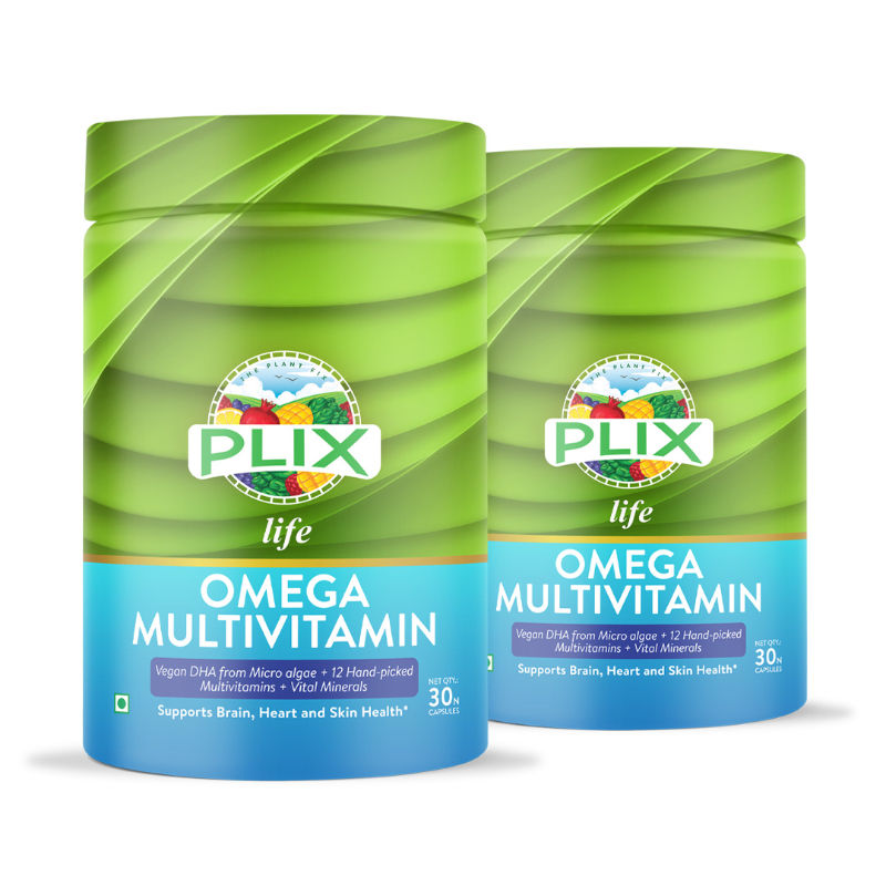 Plix Life Omega 3 Multivitamins For Daily Well-being, Pack Of 2: Buy ...