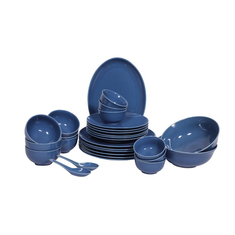 Buy HITKARI POTTERIES Blue Ocean Dinner Set 33Pc Online