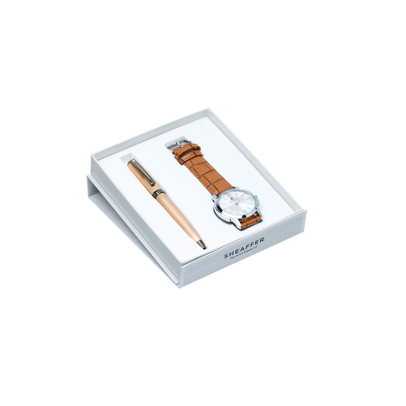 Sheaffer 9145 Prelude BP - Copper with Gunmetal Tone Trim And Tan Wrist ...