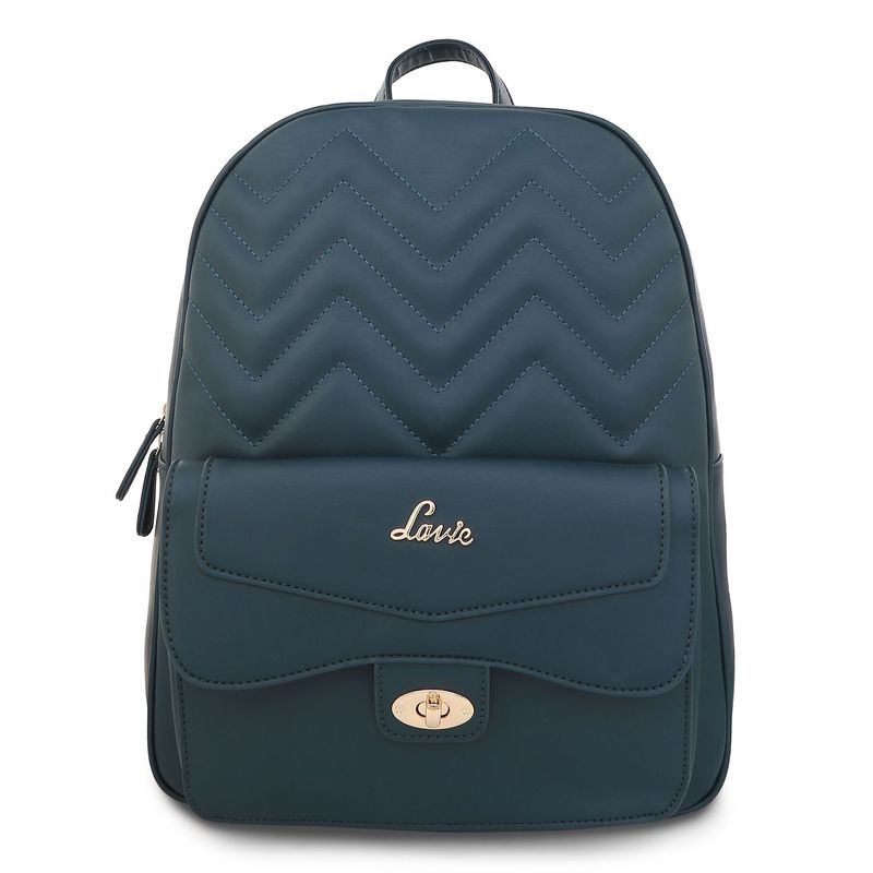 Buy Lavie Green Polyurethane Saul Backpack Online