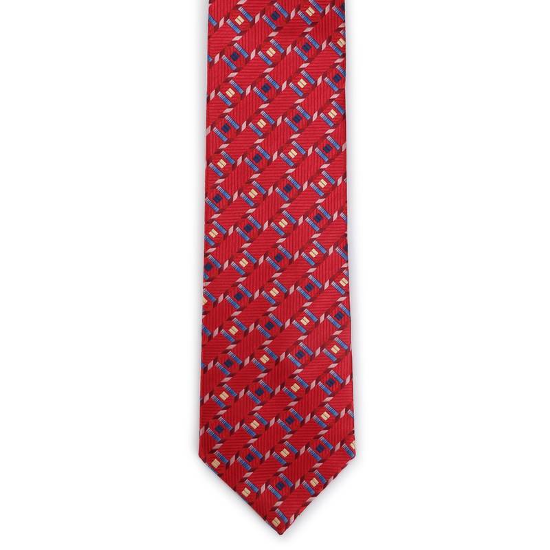 Buy Calvadoss Premium Geometrical Design Woven Broad Tie (CALT2139) Online
