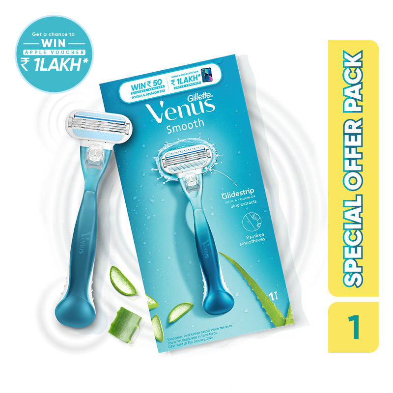 Buy Gillette Venus Hair Removal Razor For Women with Aloe Vera Smooth 1 ...