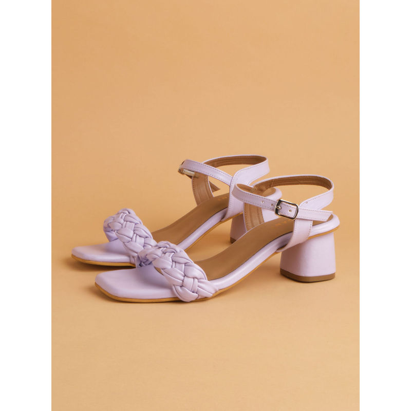 Buy Eridani Braided Lilac Austin Heels Online