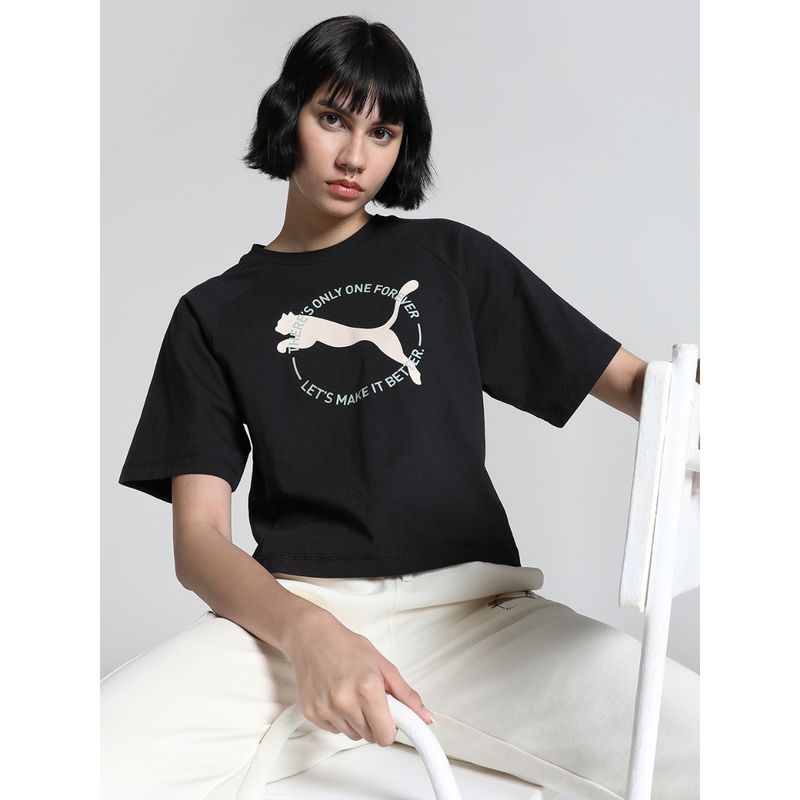 Buy Puma BETTER SPORTSWEAR Women Black T-Shirt Online