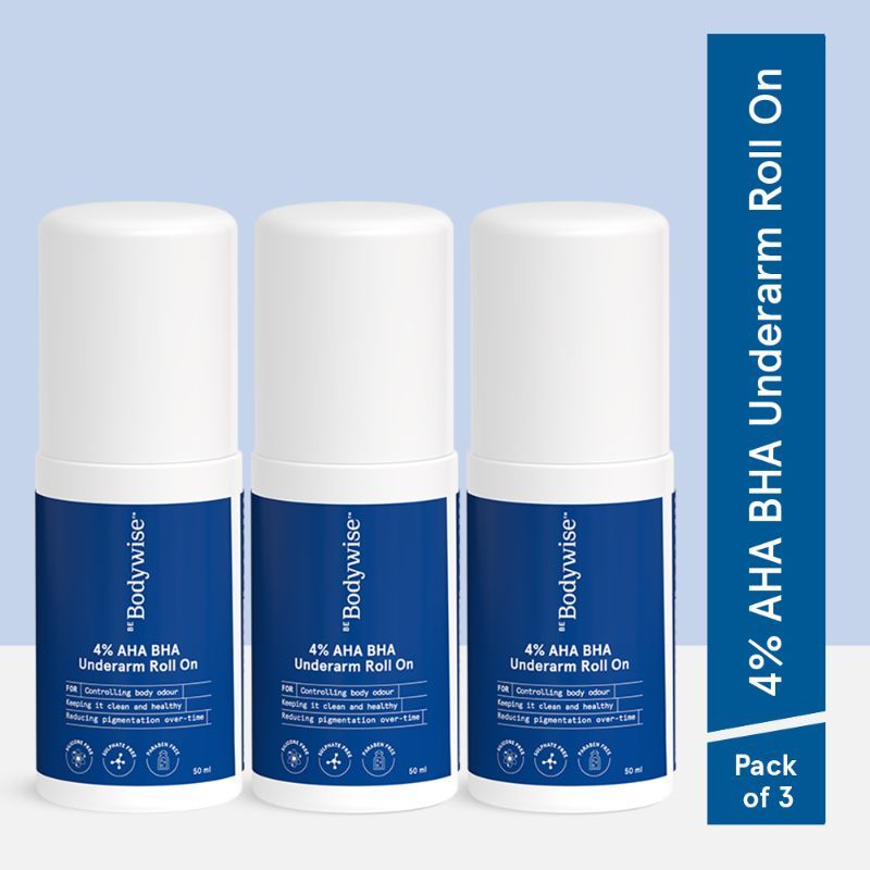 Buy Be Bodywise 4% AHA BHA Underarm Roll On - Helps Promotes Glowing ...