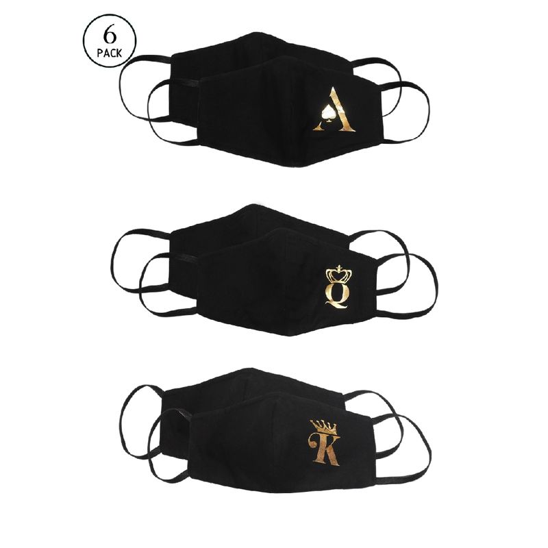 Buy Bellofox Ikka, Badshah And Begum Cards Printed 3-layer 3-ply Cotton ...