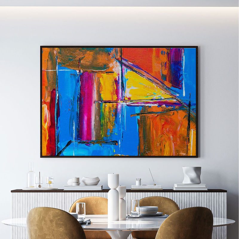 Buy ARTCREST Abstract Art Black Box Framed Painting Online