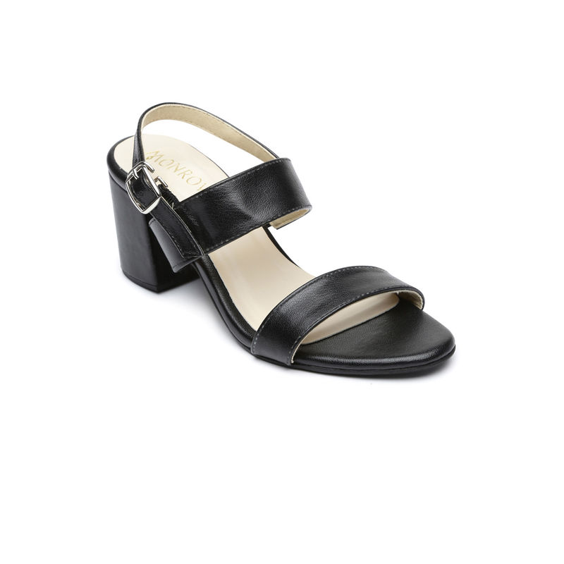 Buy Monrow Black Becca Block Heels Online