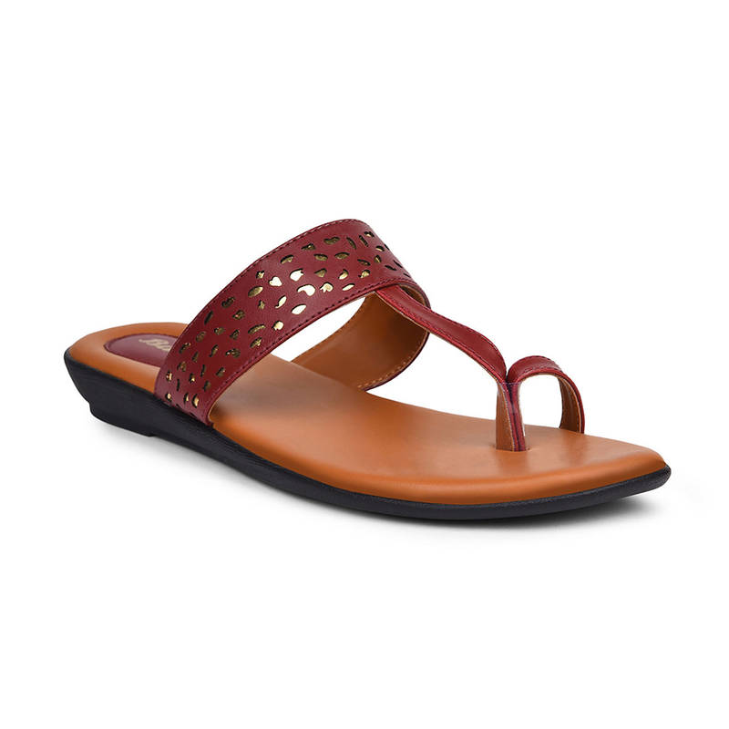 Buy Bata Red Womens Toe-Ring Sandals Online