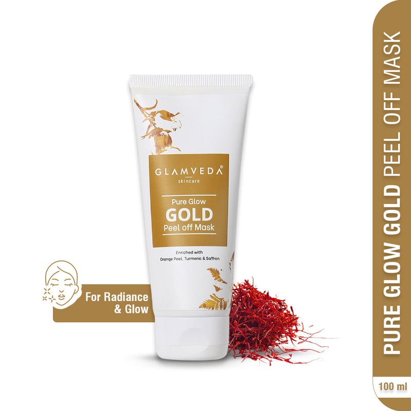 Buy Glamveda Skincare Pure Glow Gold Peel Off Mask Online