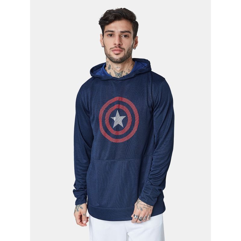 Buy The Souled Store Marvel Captain America All Weather Hoodies for Men ...