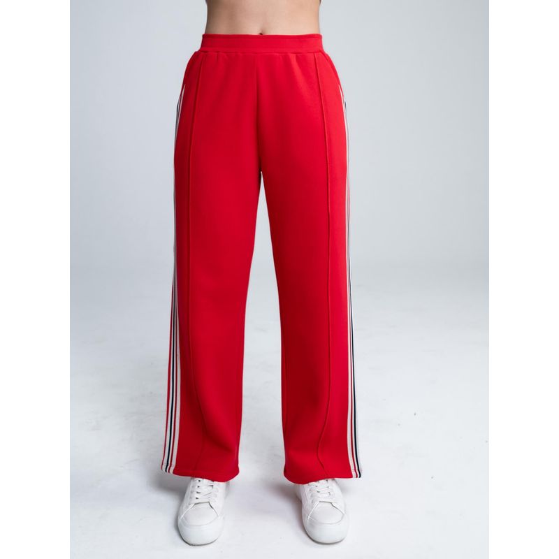 Buy EDRIO Red Stripes Trackpant Online