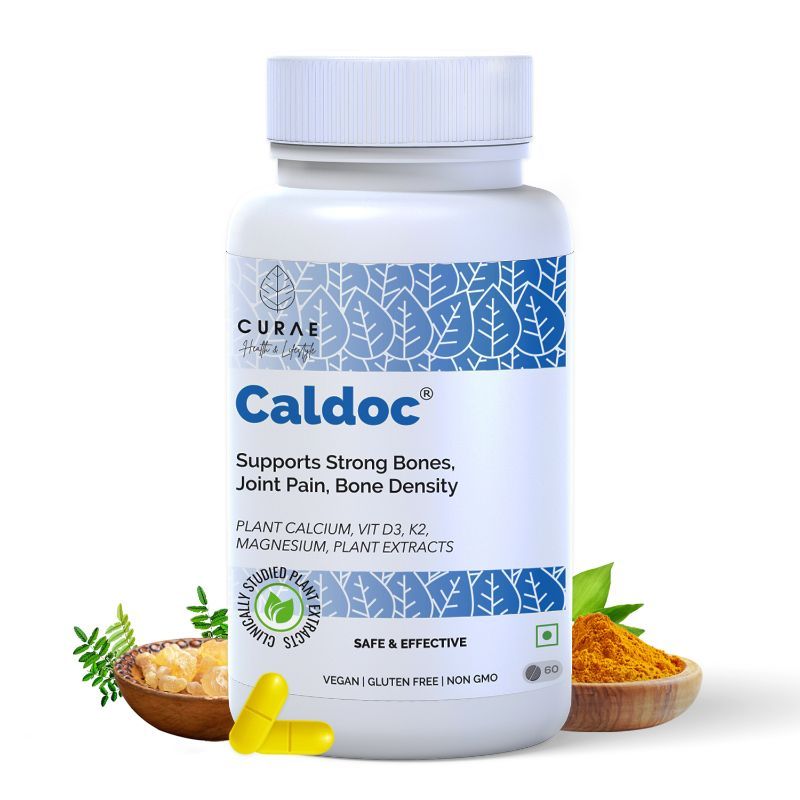 Buy Curae Health Caldoc - Plant Calcium Vitamin D3, Magnesium, K2 For ...
