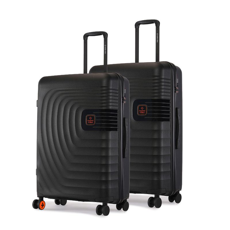 Buy Nasher Miles Boston Black Hard-Sided Polypropylene Trolley Bag ...
