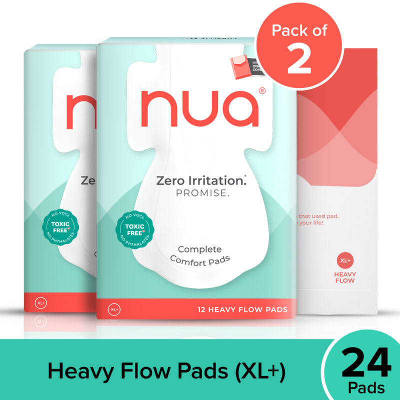 Buy Nua Complete Comfort XL+ Pads (with Disposal covers) - Pack of 2 Online