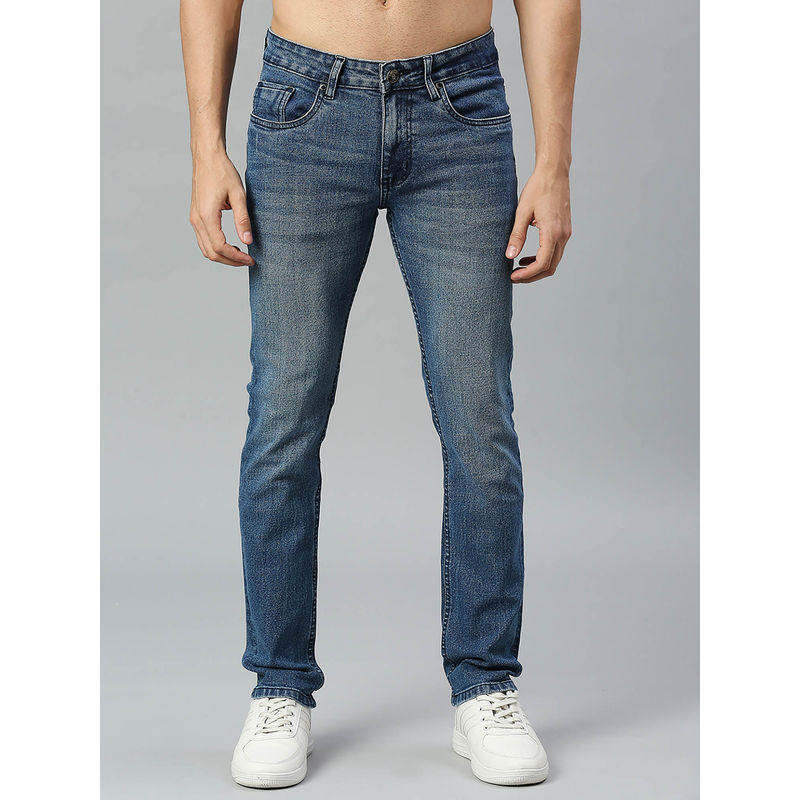 Buy Thomas Scott Mens Mid Rise Smart Slim Fit Light Fade Clean Look ...
