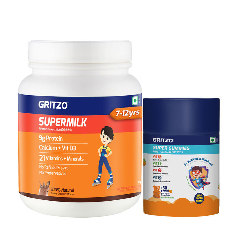 Buy Gritzo Supermilk Daily Nutrition (7-12Y Young Athlete) (Double ...