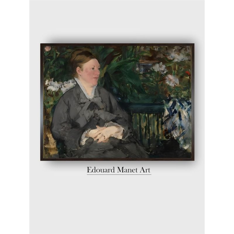 Buy The Art House Madame Manet in the Conservatory, 1879 (Oil on Canvas ...
