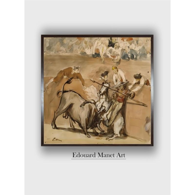 Buy The Art House Bullfight, 1865 Painting by Edouard Manet Online