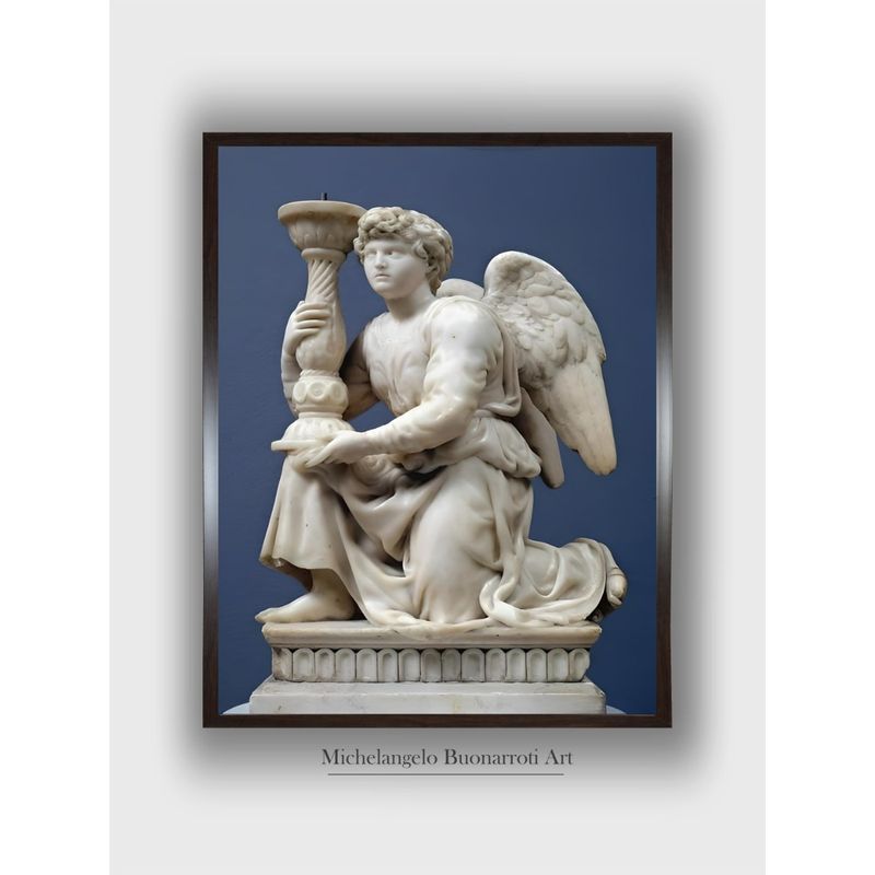 Buy The Art House Angel Holding a Candelabra, 1495 Painting Online