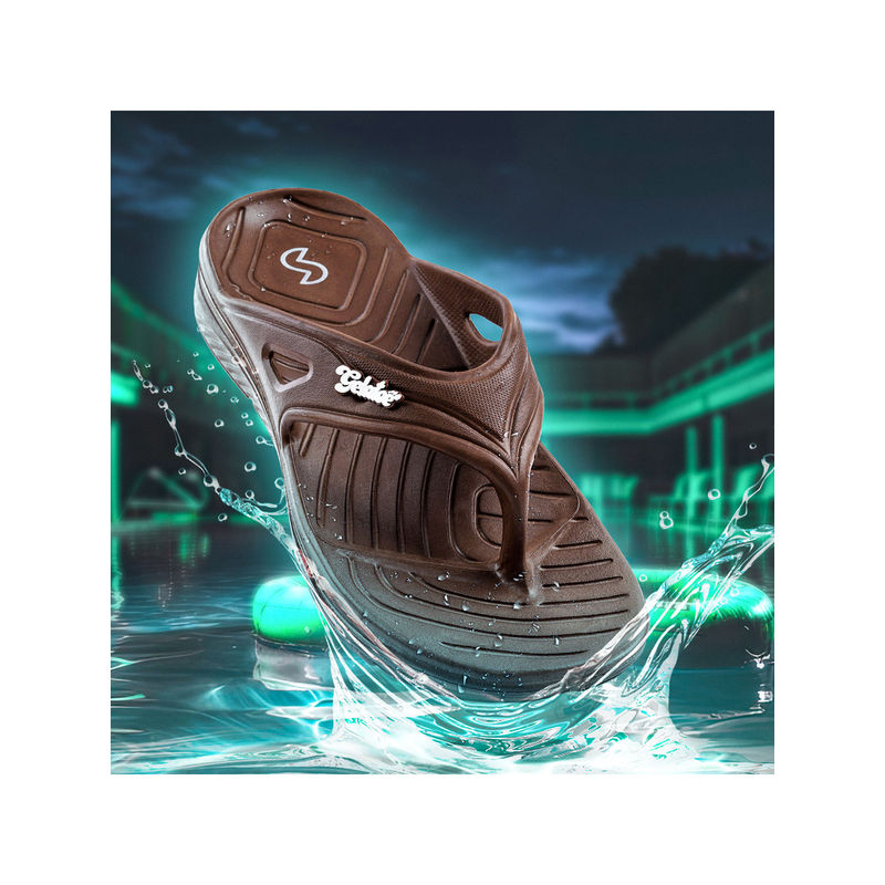 Buy SOLETHREADS Kornetto Solid Brown Men Slippers Online