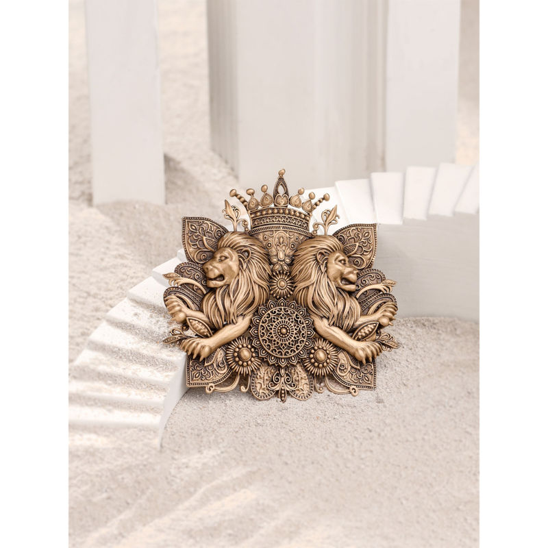 Buy Cosa Nostraa Men Gold King's Legacy Brooch Online