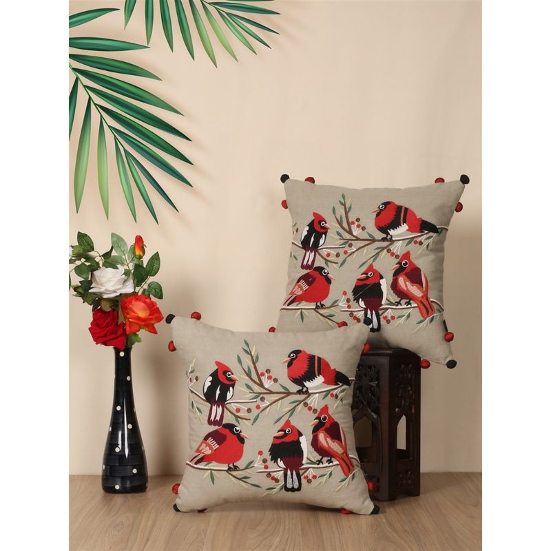 Buy SHADES OF LIFE Cotton Decorative Multi Color Cushion Covers (Multi ...