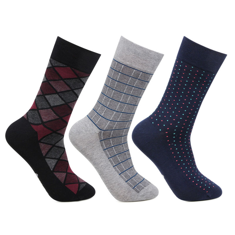 Buy Bonjour Mens Formal Office Socks (Pack of 3) Online