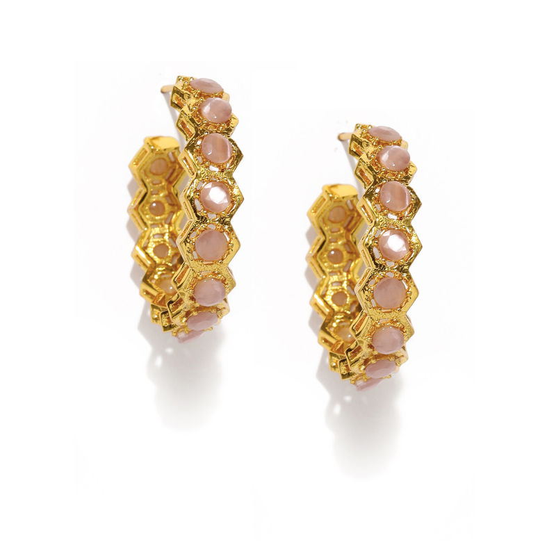 Buy Tipsyfly Peach Hoops Online